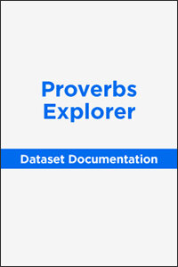 Proverbs Explorer Dataset Documentation | Logos Bible Software