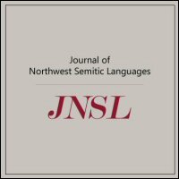 Journal of Northwest Semitic Languages, Volume 39, Nos. 1 & 2, 2013 ...