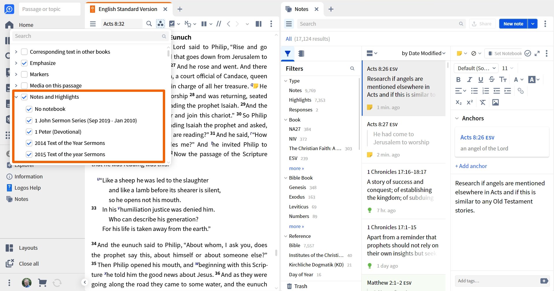 4. Use Logos to Highlight Text and Take Notes – Logos Help Center