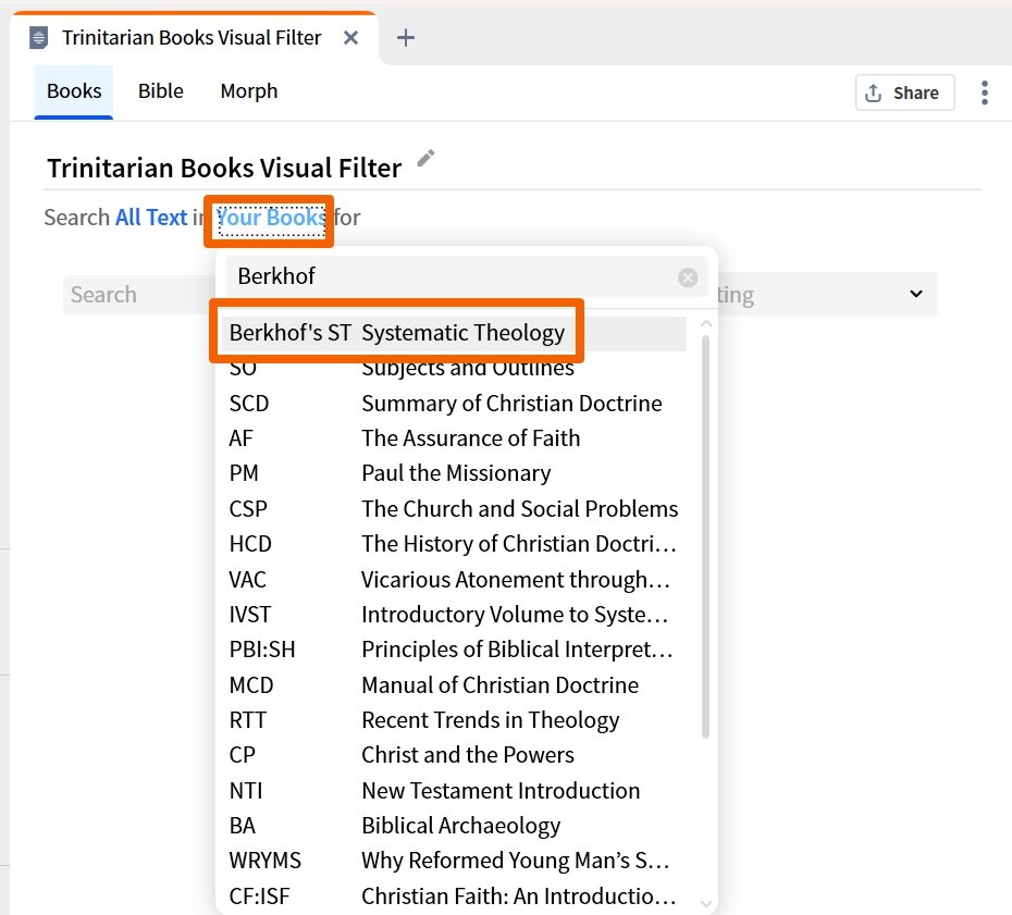 Create a Visual Filter – Logos Help Center