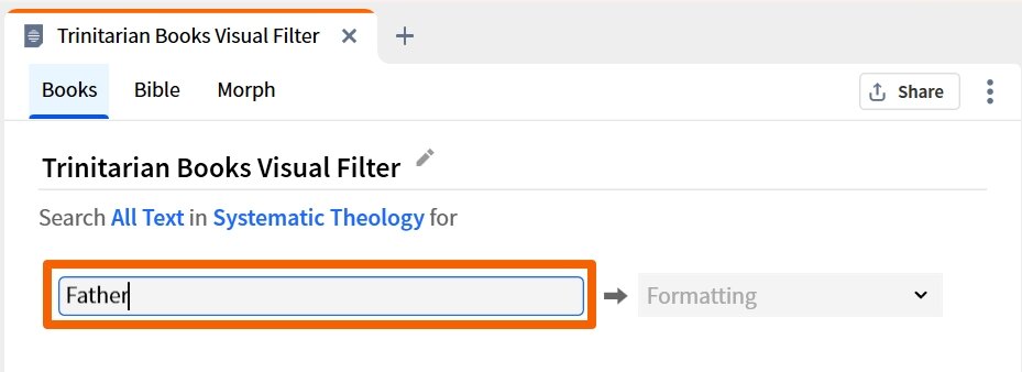Create a Visual Filter – Logos Help Center