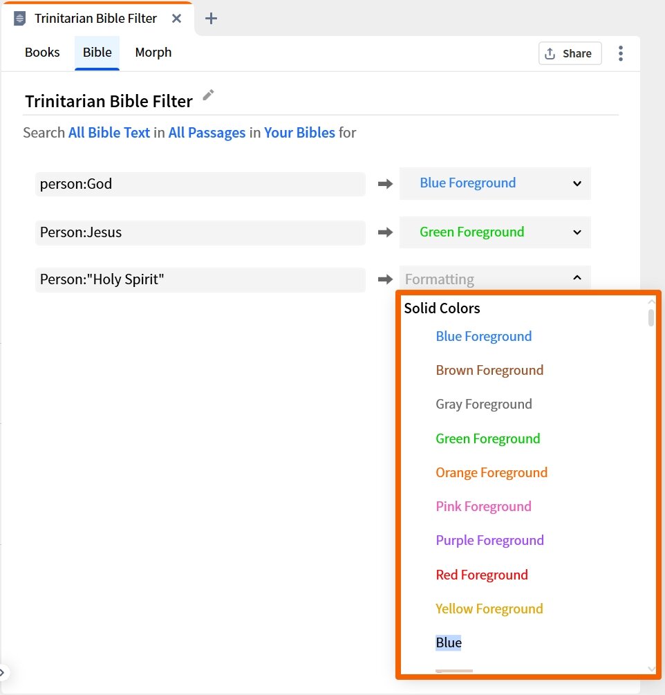 Create a Visual Filter – Logos Help Center