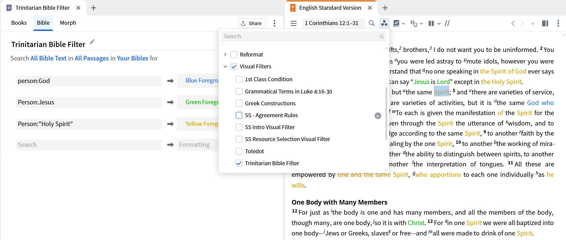 Create a Visual Filter – Logos Help Center