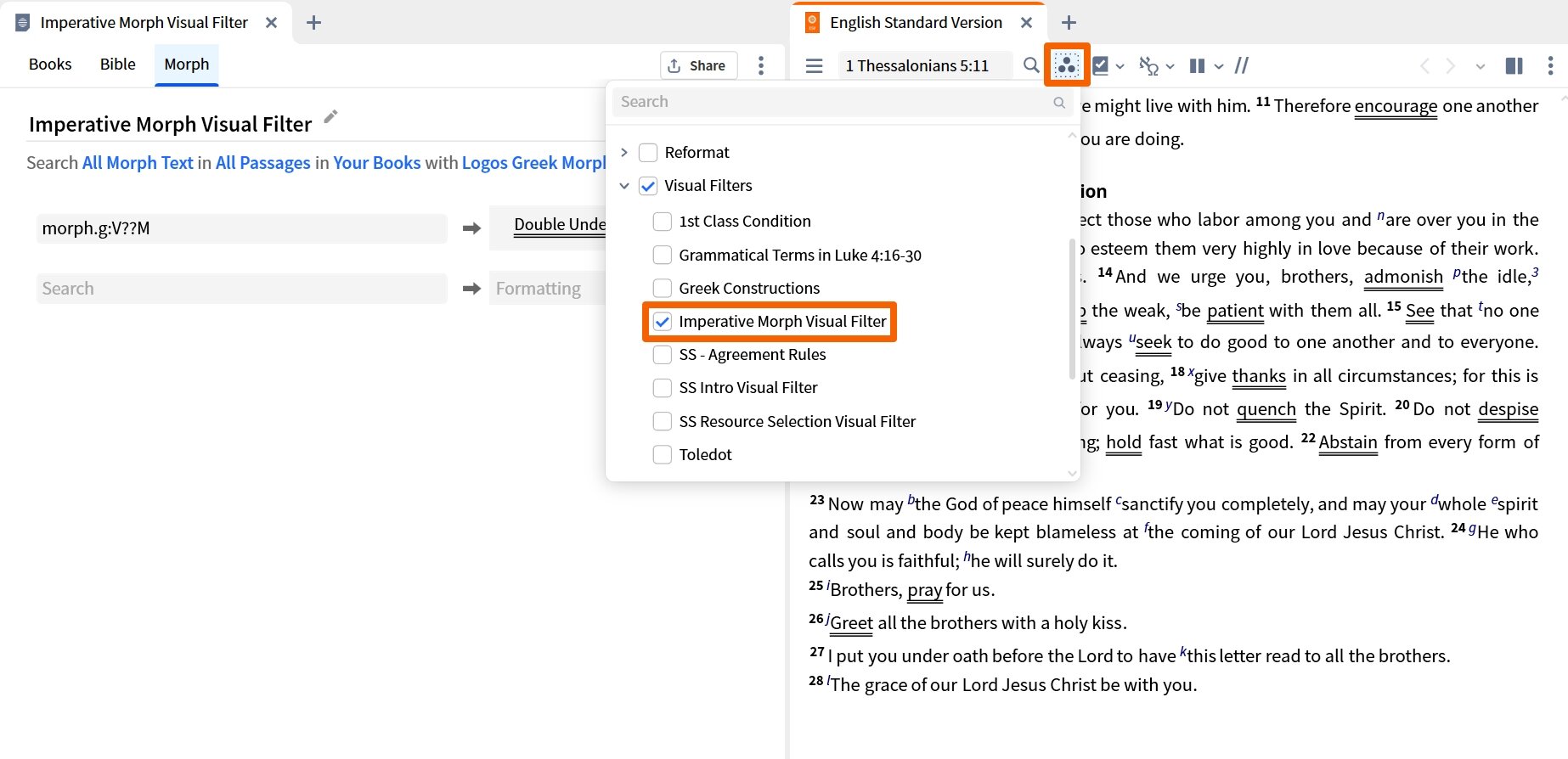 Create a Visual Filter – Logos Help Center