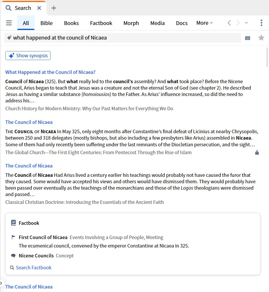What is Smart Search? – Logos Help Center