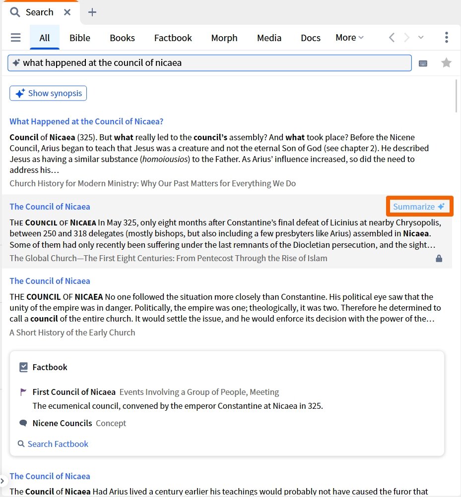 What is Smart Search? – Logos Help Center