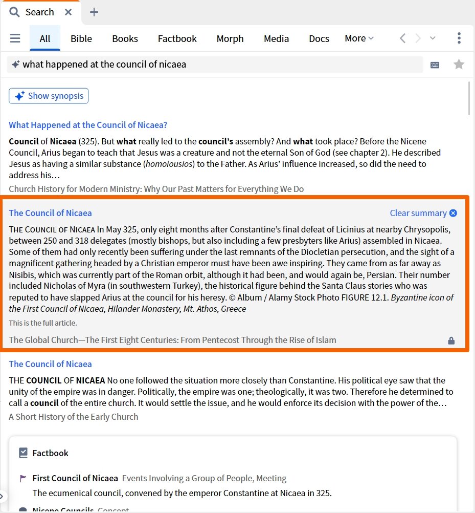 What is Smart Search? – Logos Help Center
