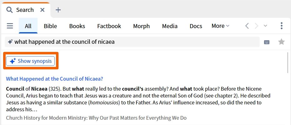 What is Smart Search? – Logos Help Center