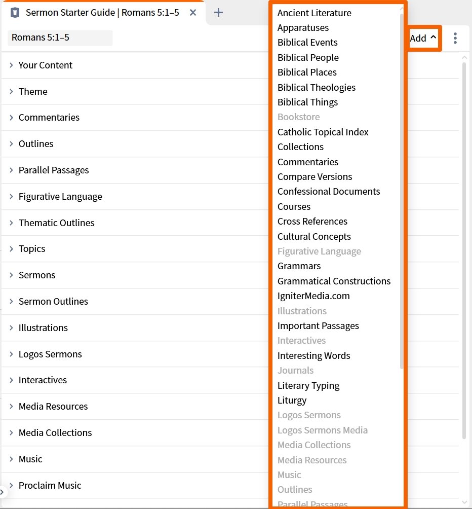 Developing Homilies with the Sermon Starter Guide – Verbum Support
