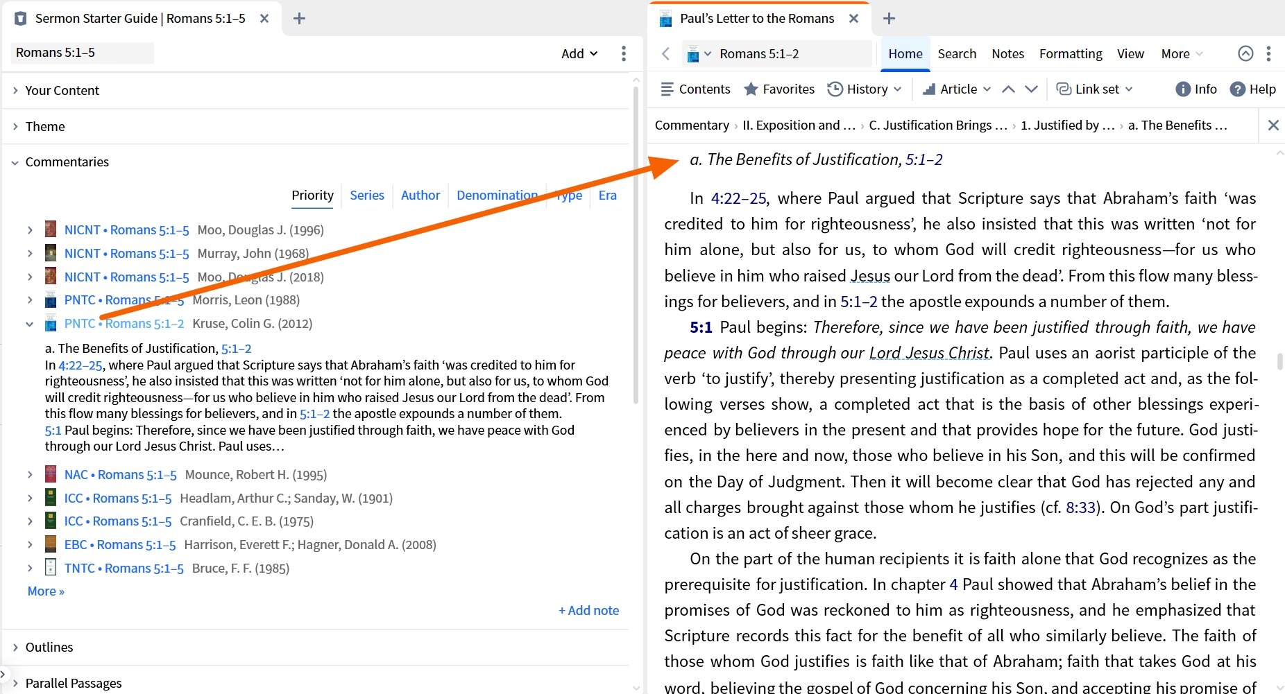 Developing Sermons with the Sermon Starter Guide – Logos Help Center