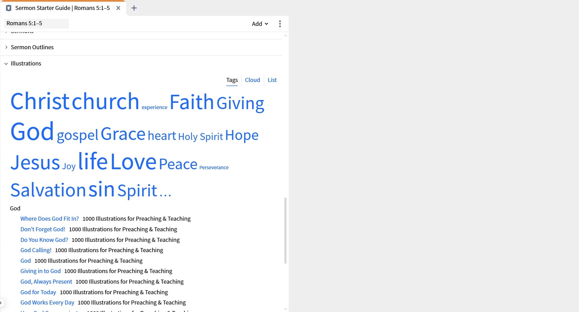Developing Sermons with the Sermon Starter Guide – Logos Help Center