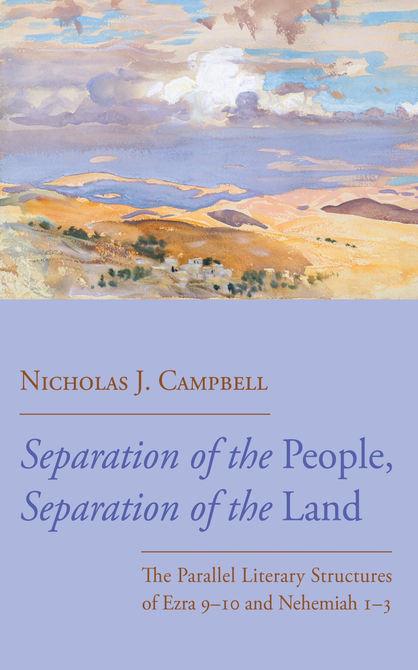 Separation of the People, Separation of the Land: The Parallel Literary ...