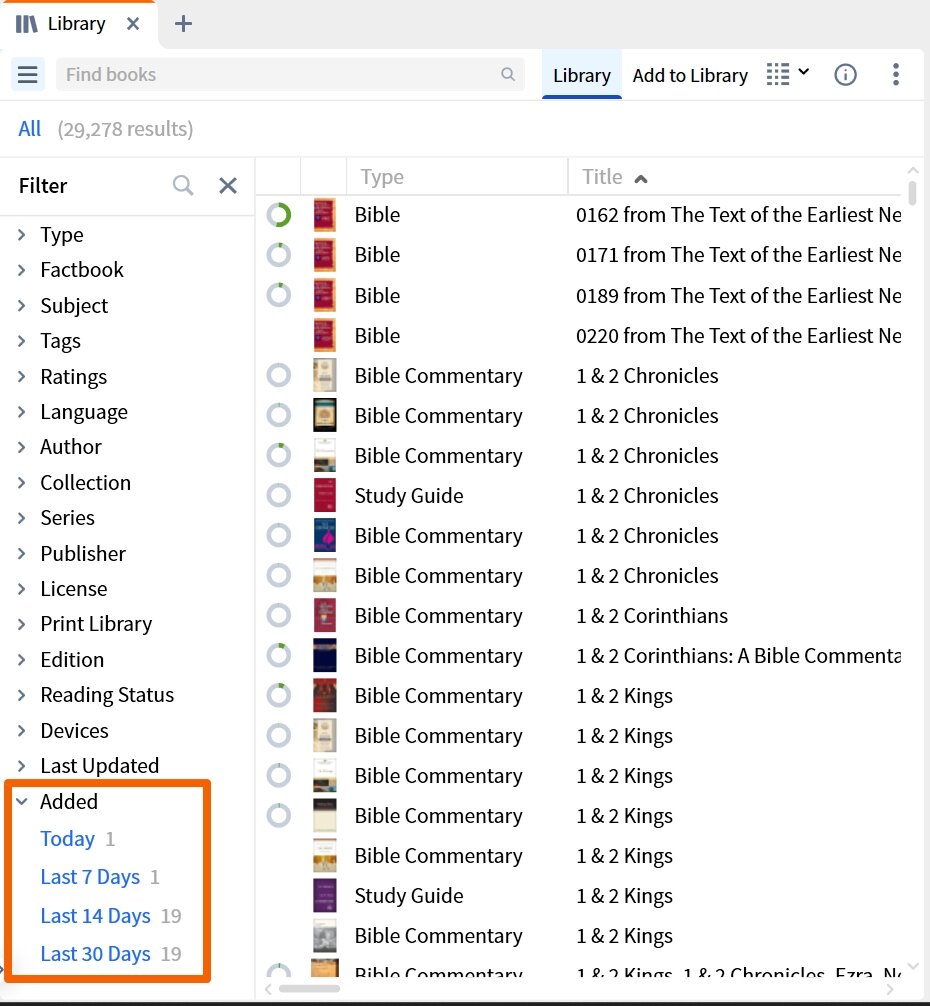 Missing Books – Logos Help Center