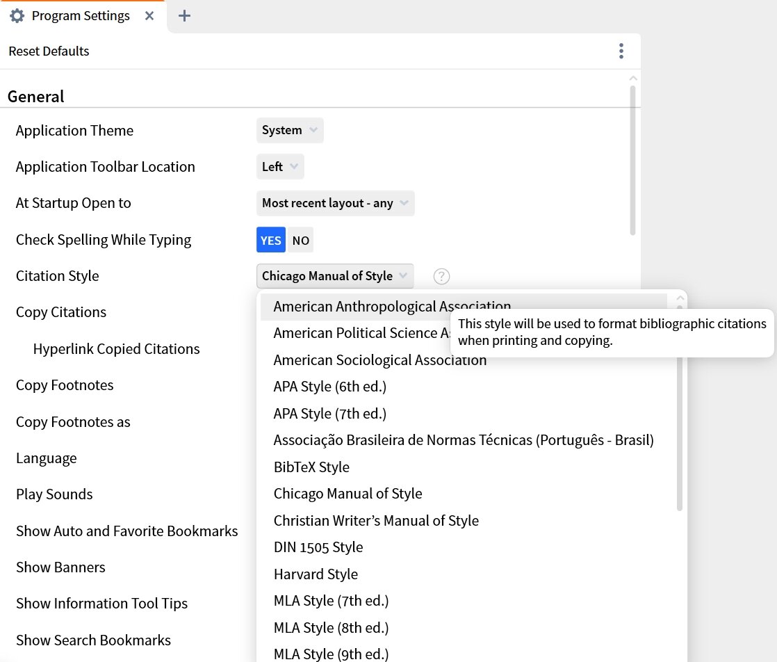 Adjust the Logos Program Settings – Logos Help Center
