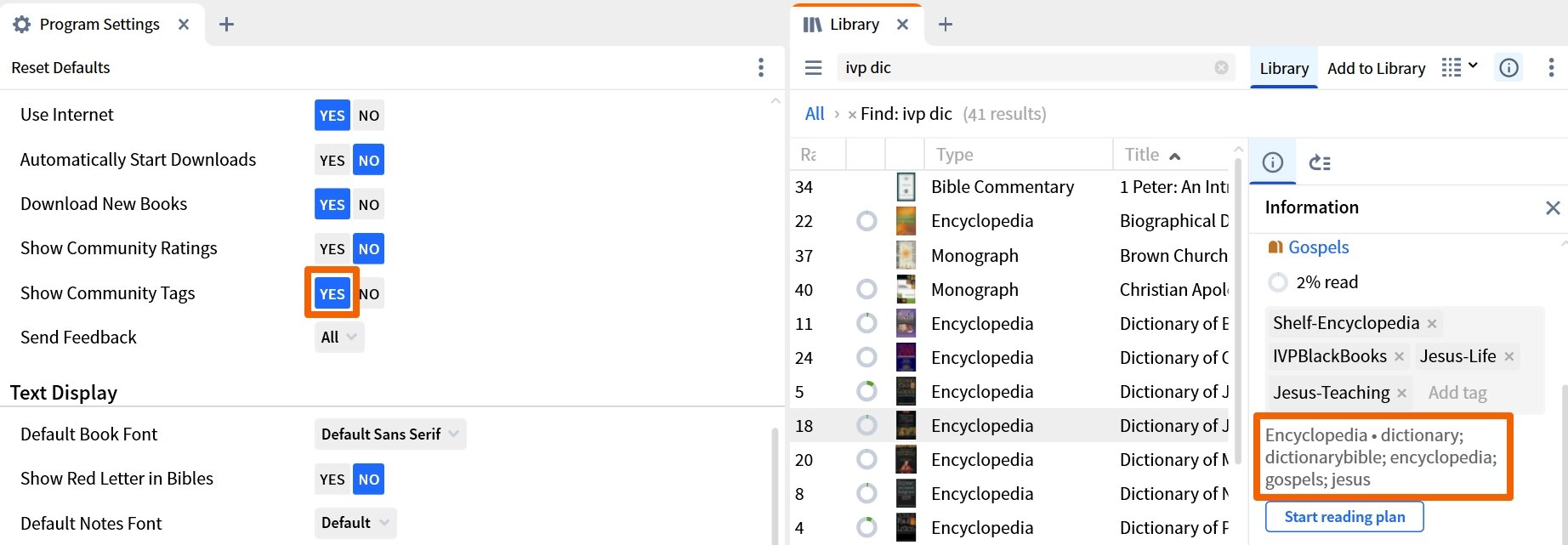 Adjust the Logos Program Settings – Logos Help Center
