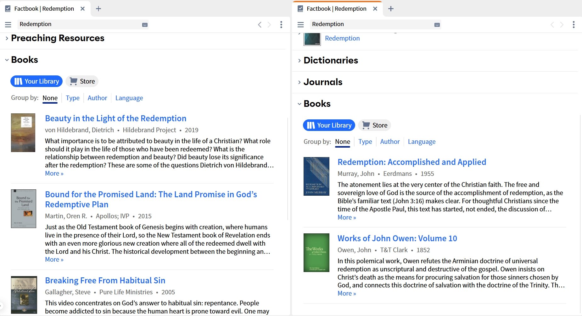What can I do with the Factbook? – Logos Help Center