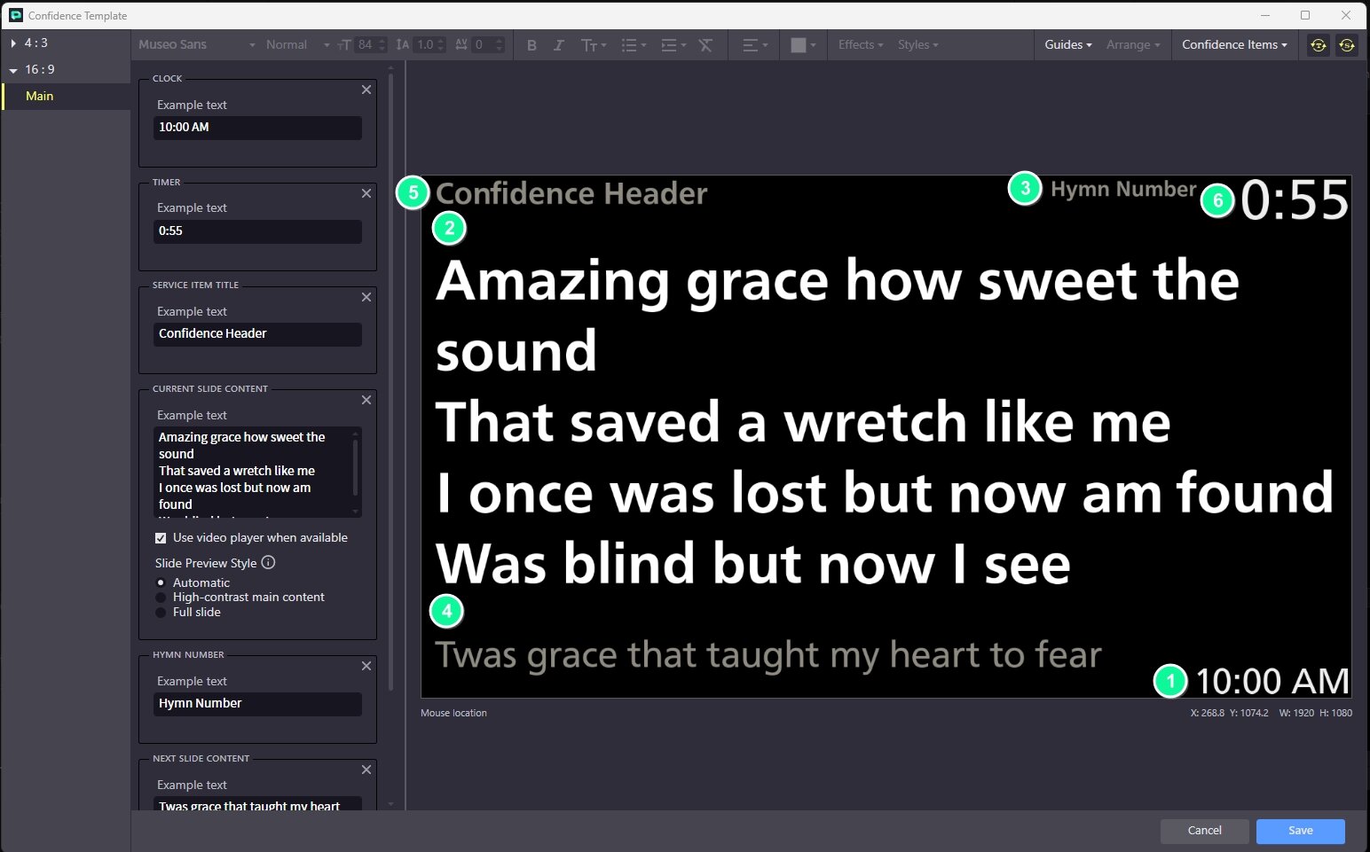 Custom Confidence Templates – Proclaim