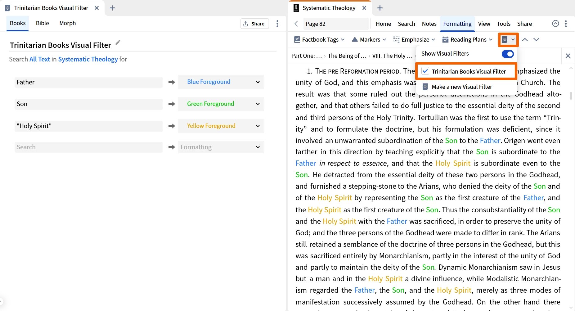 Create a Visual Filter – Logos Help Center