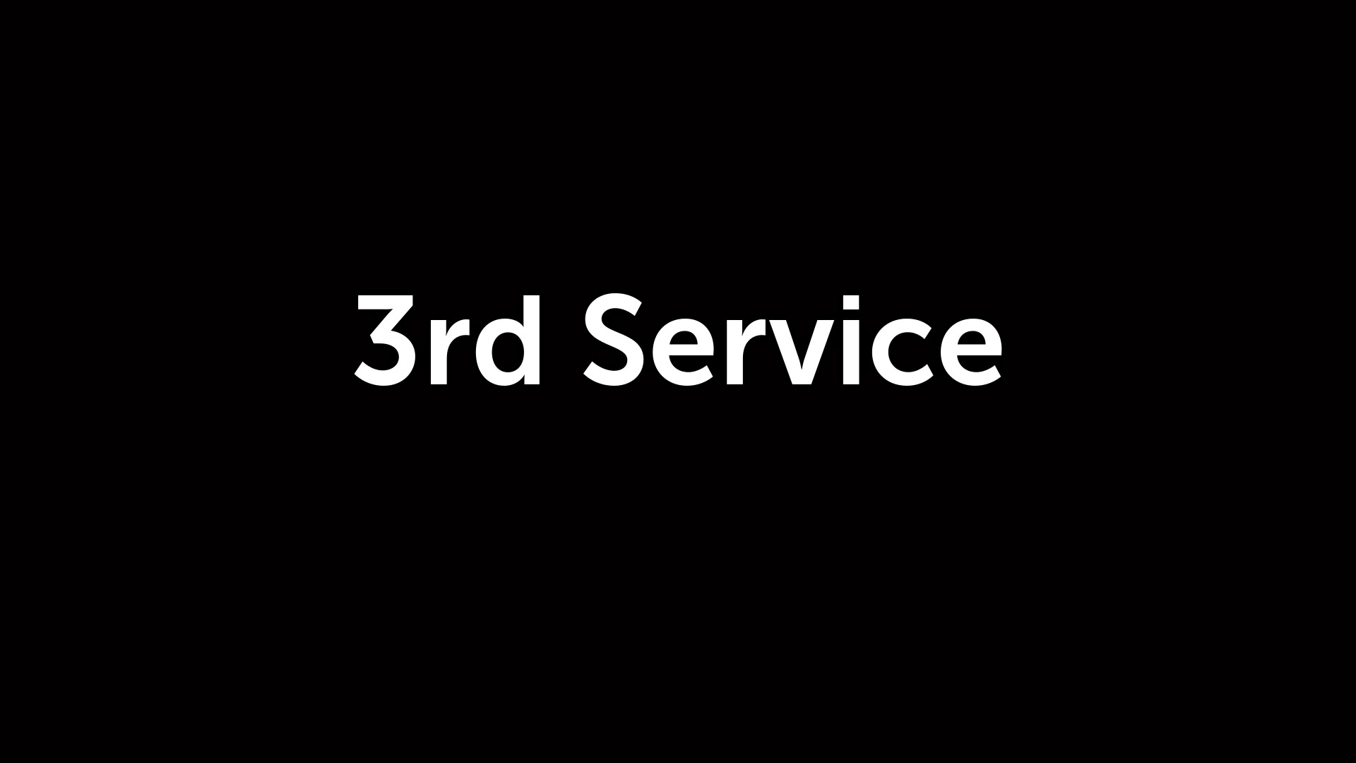3rd Service - Logos Sermons