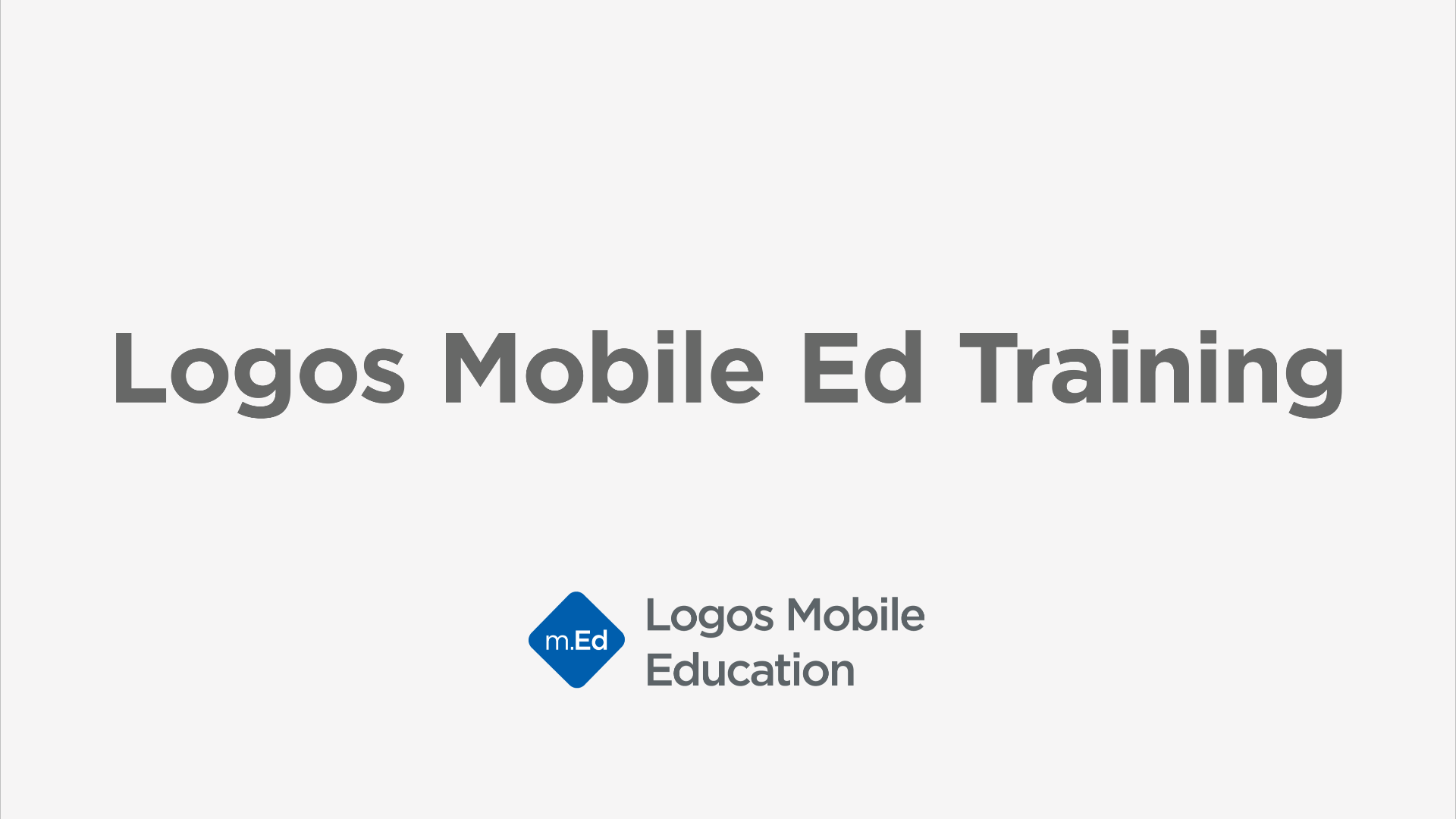 Logos Mobile Ed - Faithlife TV