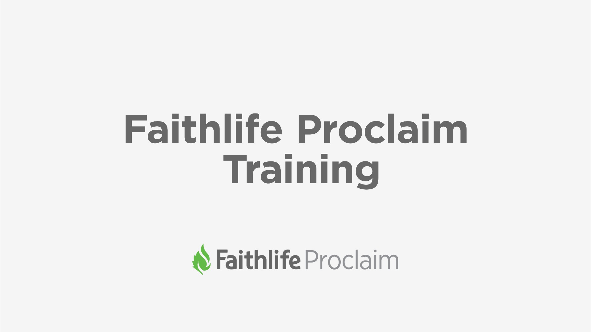 Faithlife Proclaim - Faithlife TV