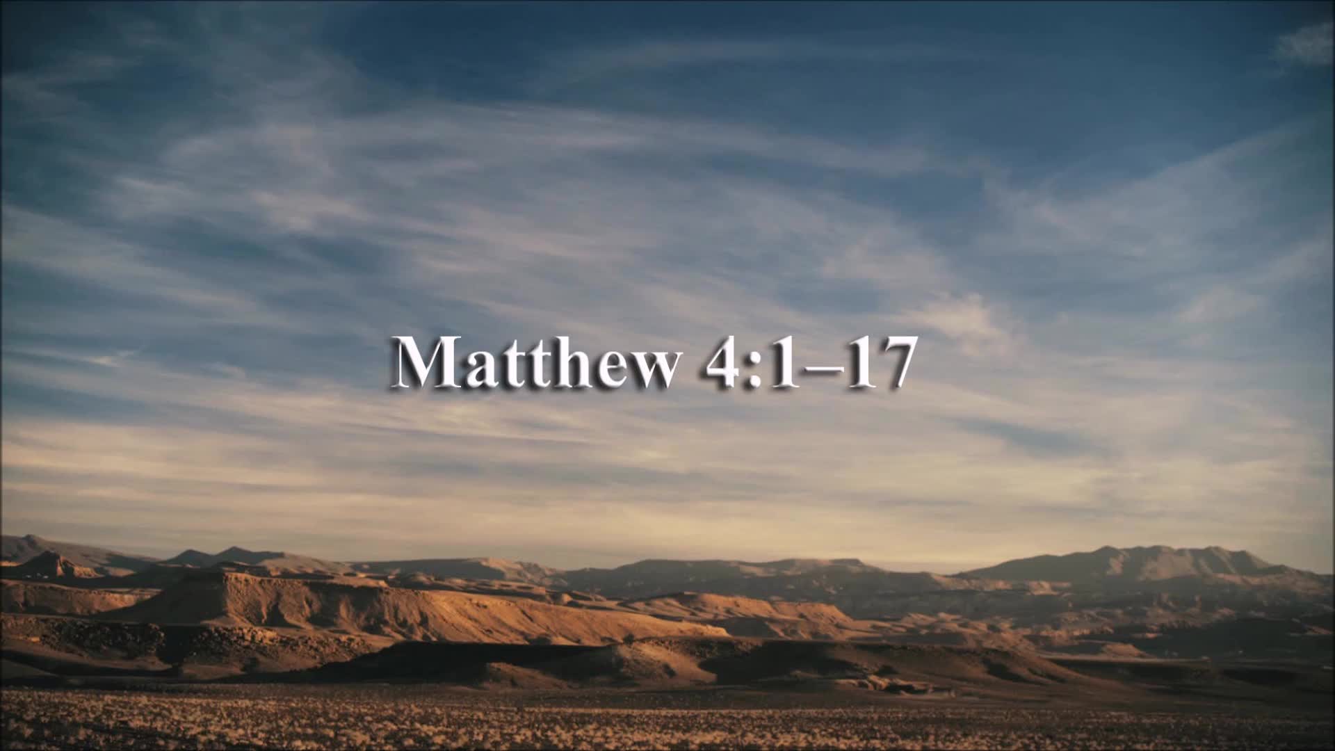 Matthew 4:1-17 - Faithlife TV