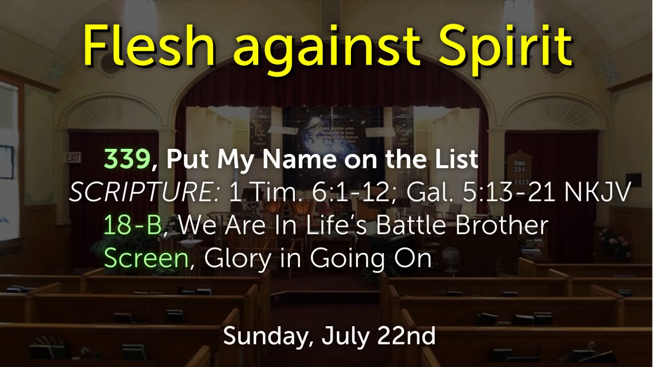 Part 23: Flesh against Spirit - Logos Sermons