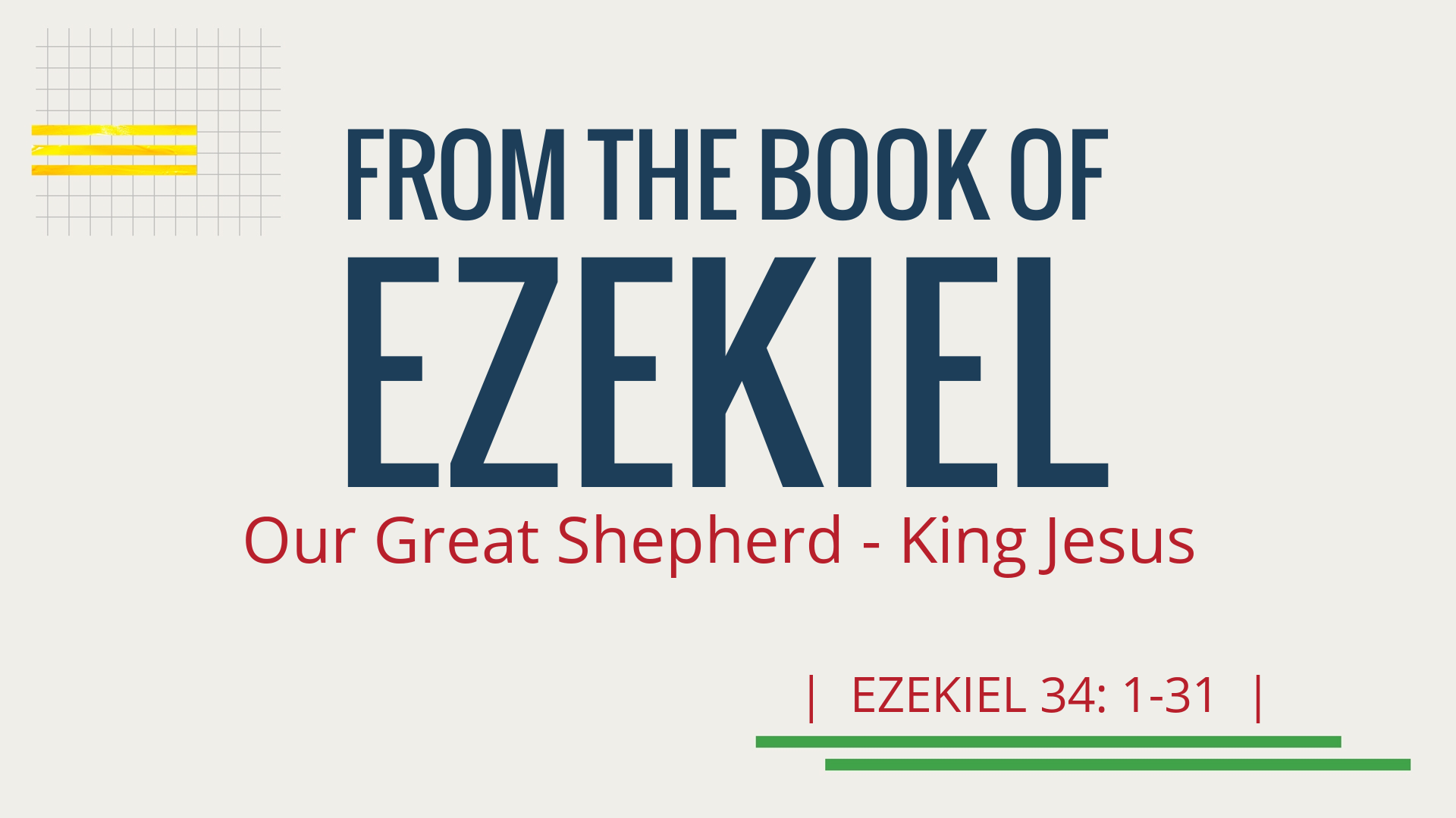 10-14-2018 Our Great Shepherd - King Jesus - Logos Sermons