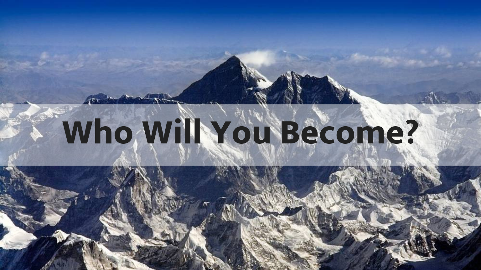 Who Will You Become? - Logos Sermons