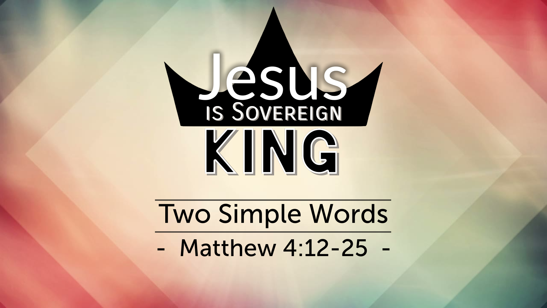 1-13-19 Two Simple Words - Logos Sermons