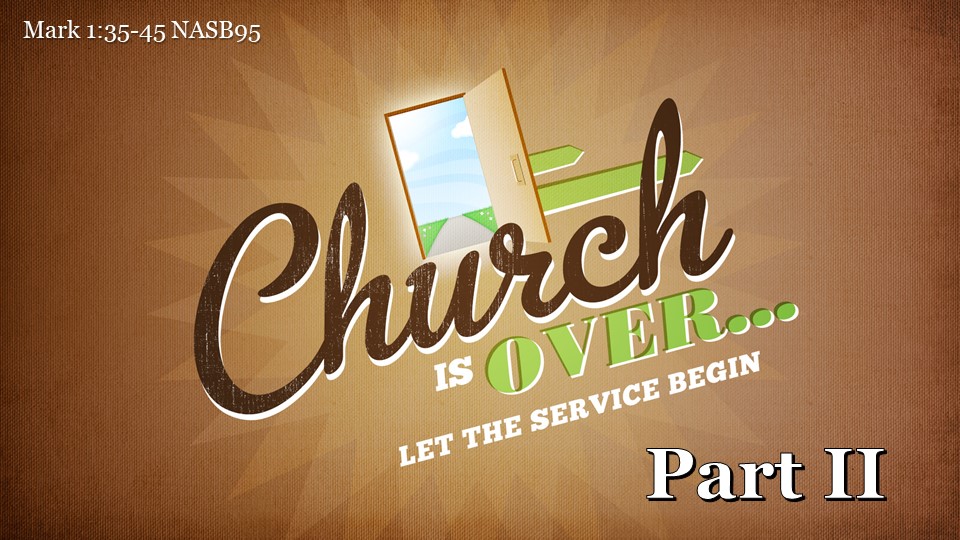 Church is Over Part II - Logos Sermons