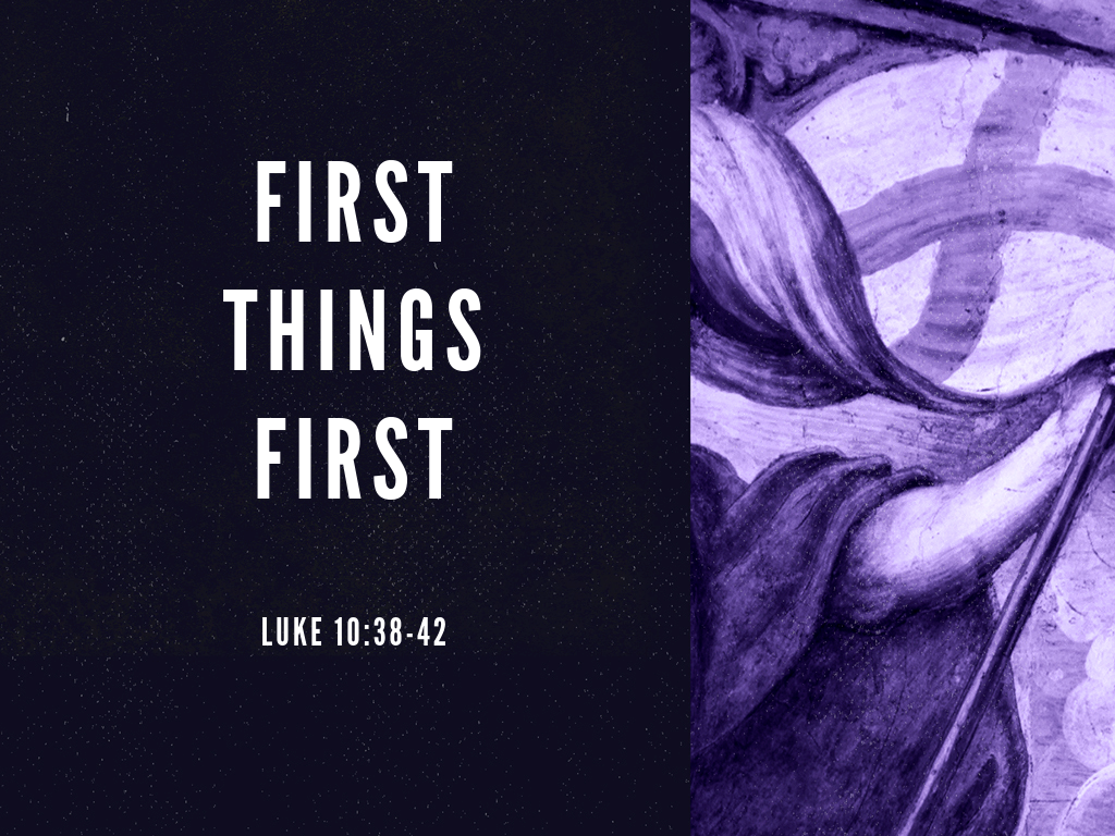 First Things First - Logos Sermons