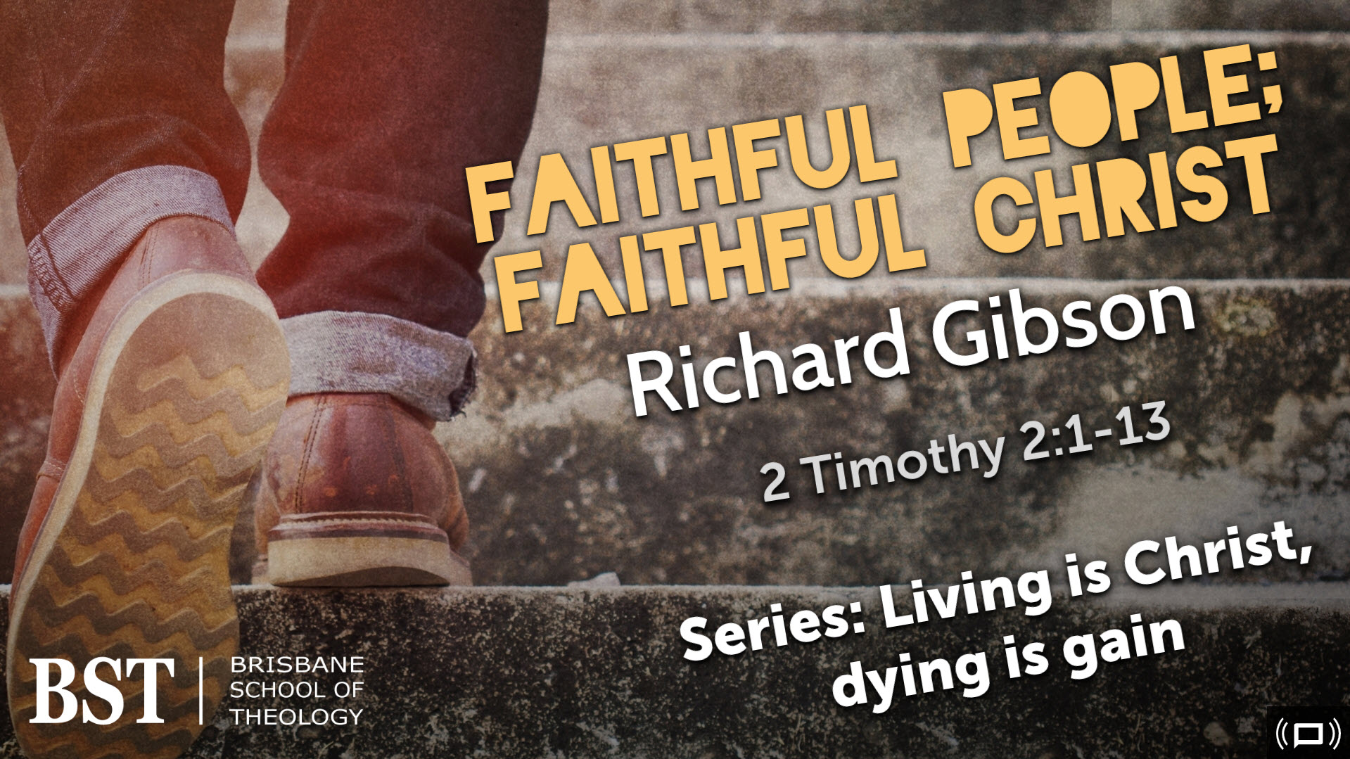 Friday Chapel 15/02/2019 - Faithful People; Faithful Christ - 2 Timothy ...