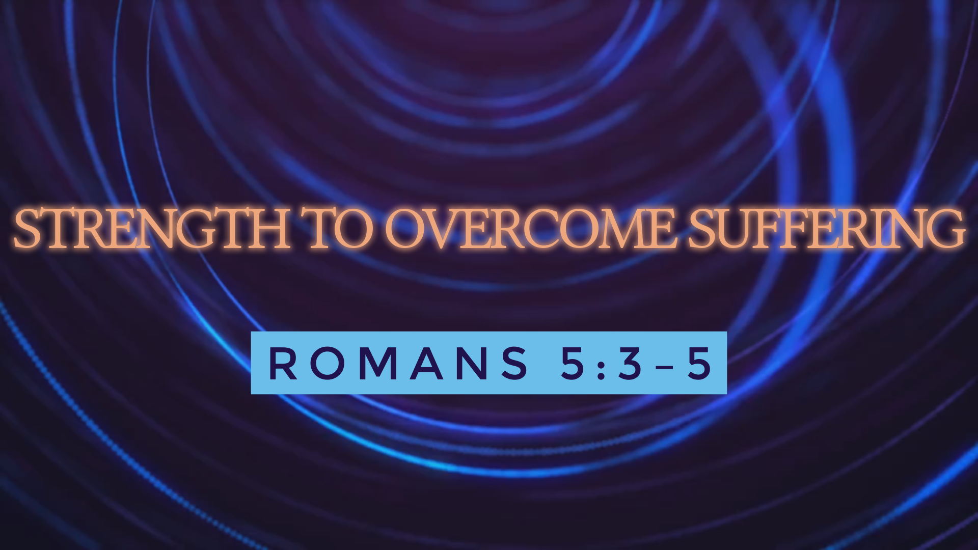 03.10.2019 - Strength to Overcome Suffering - Logos Sermons