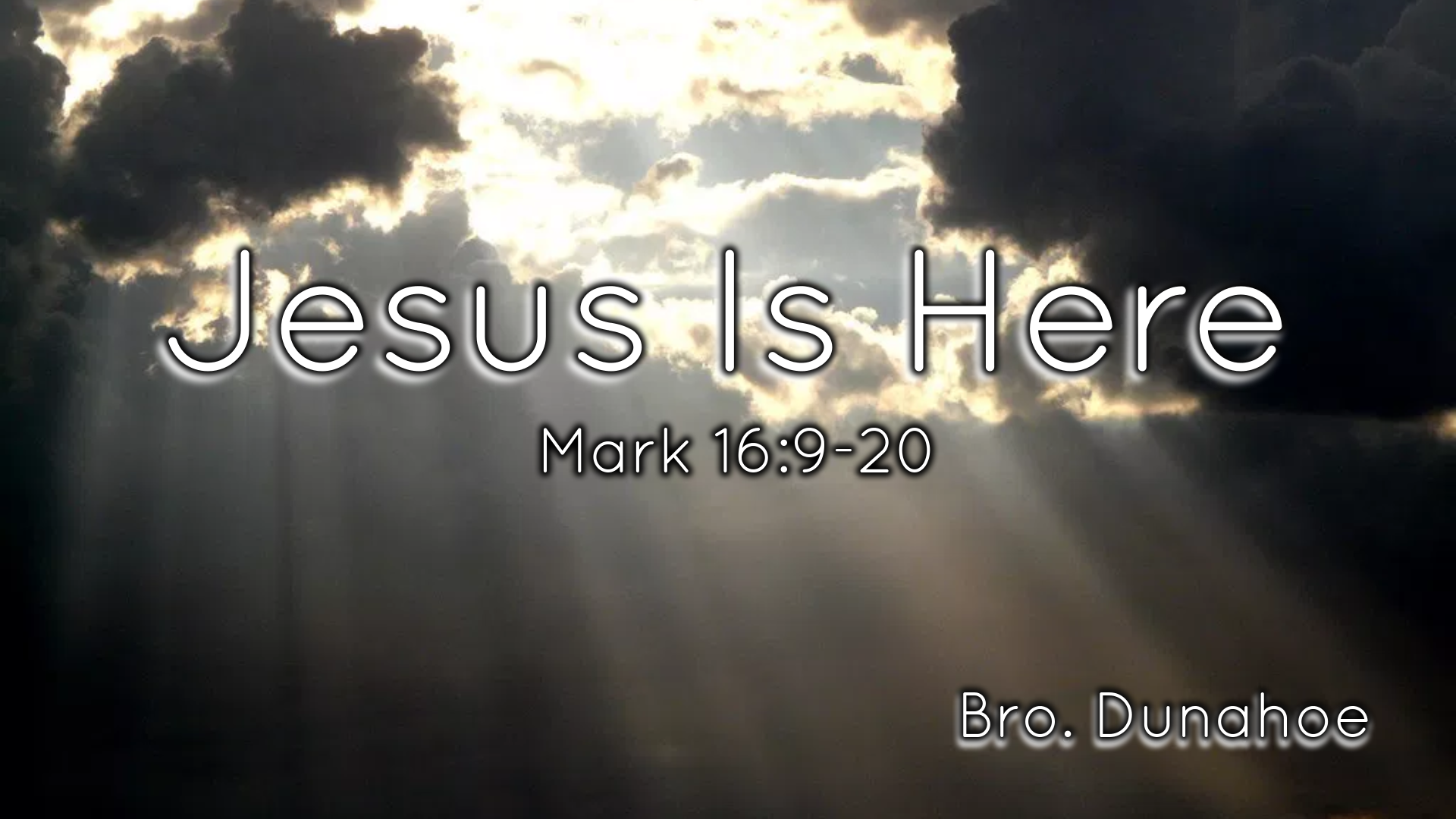 Jesus Is Here - Logos Sermons