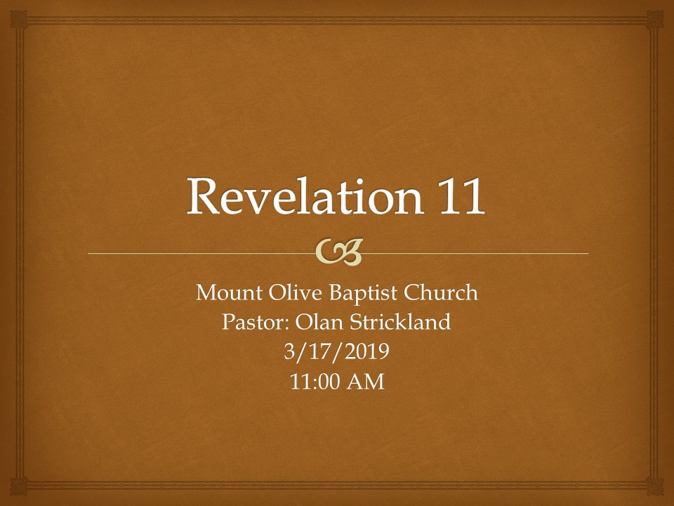 Revelation 11 Logos Sermons