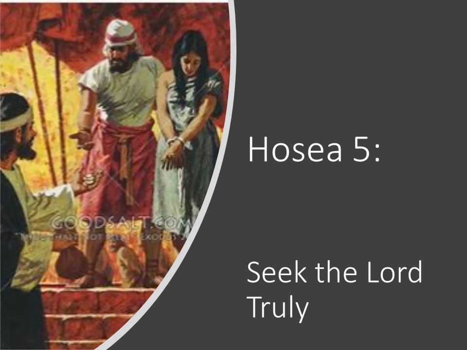 Hosea 5 - Seek the Lord Truly - Logos Sermons