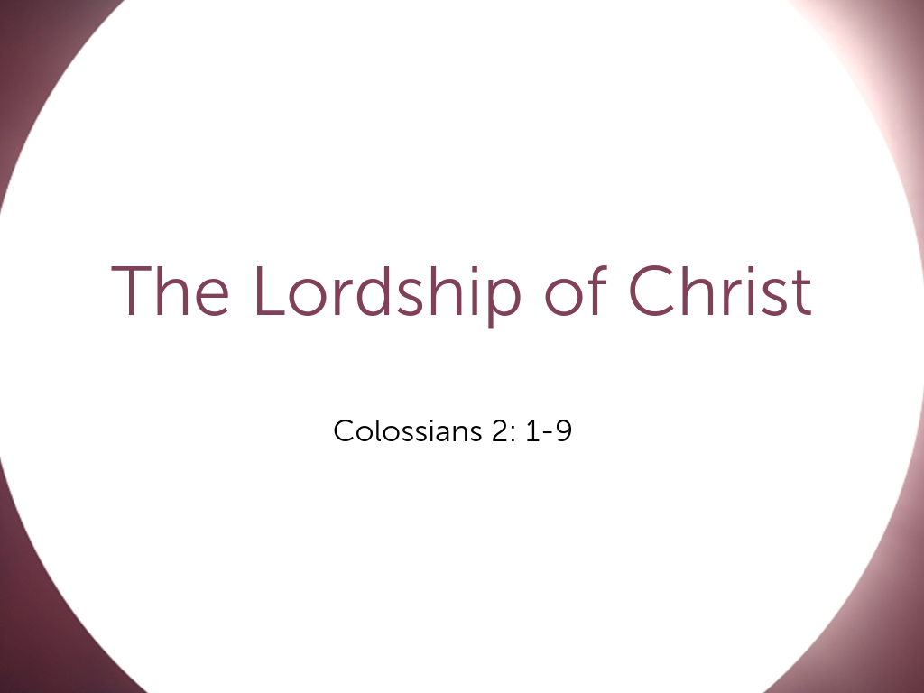 Lordship - Logos Sermons