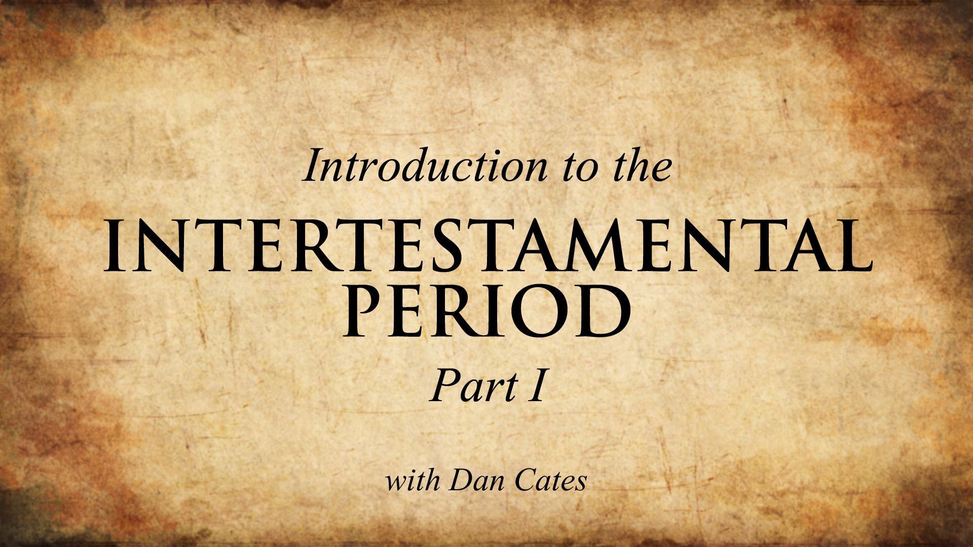 Introduction To The Intertestamental Period (Part 1) - Faithlife TV