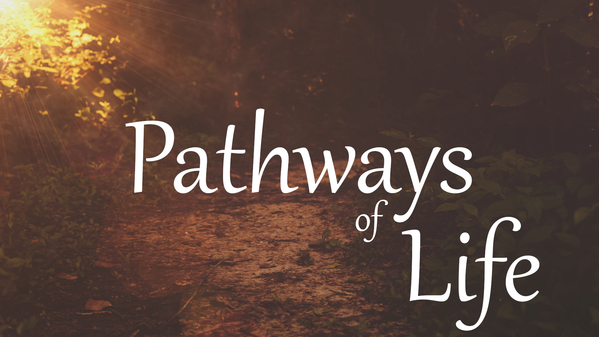 Pathways of Life - Logos Sermons