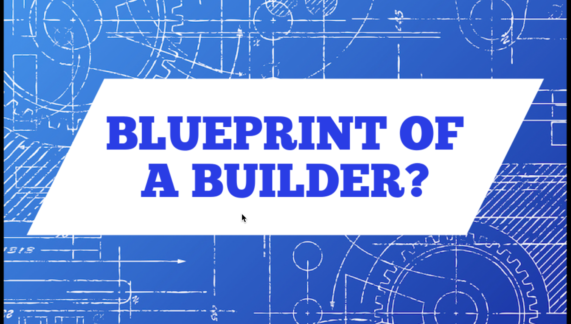 Blueprint of a Builder? - Logos Sermons
