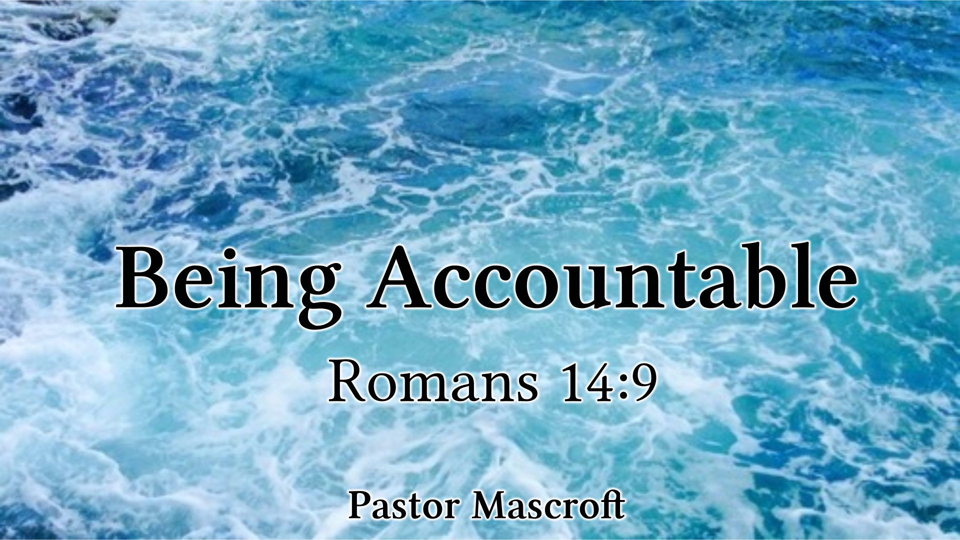 Being Accountable - Logos Sermons