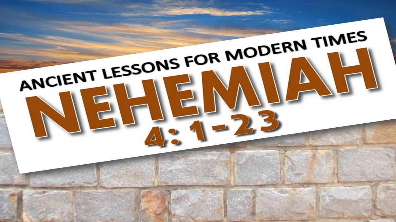 A Lesson of Endurance From Nehemiah - Logos Sermons