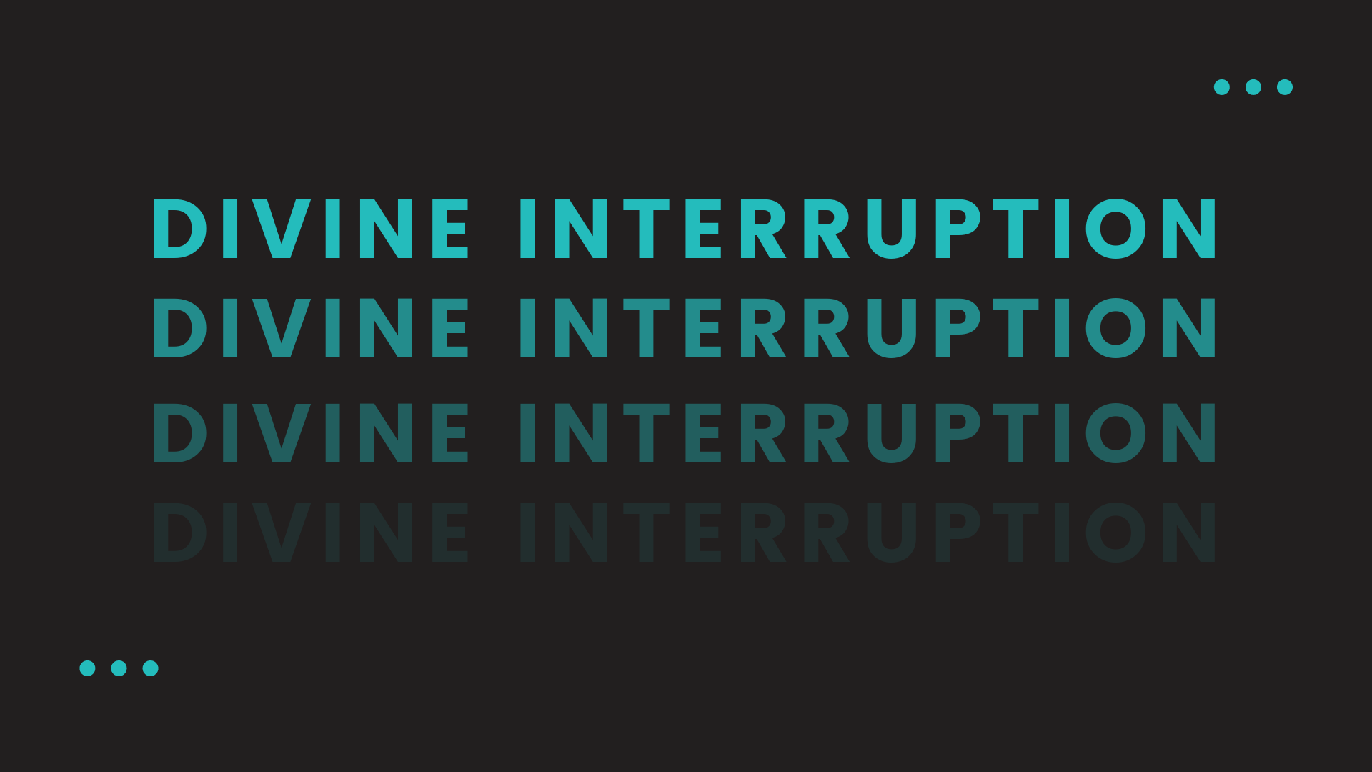 Divine Interruption | Ep. 1 Series Premiere - Logos Sermons