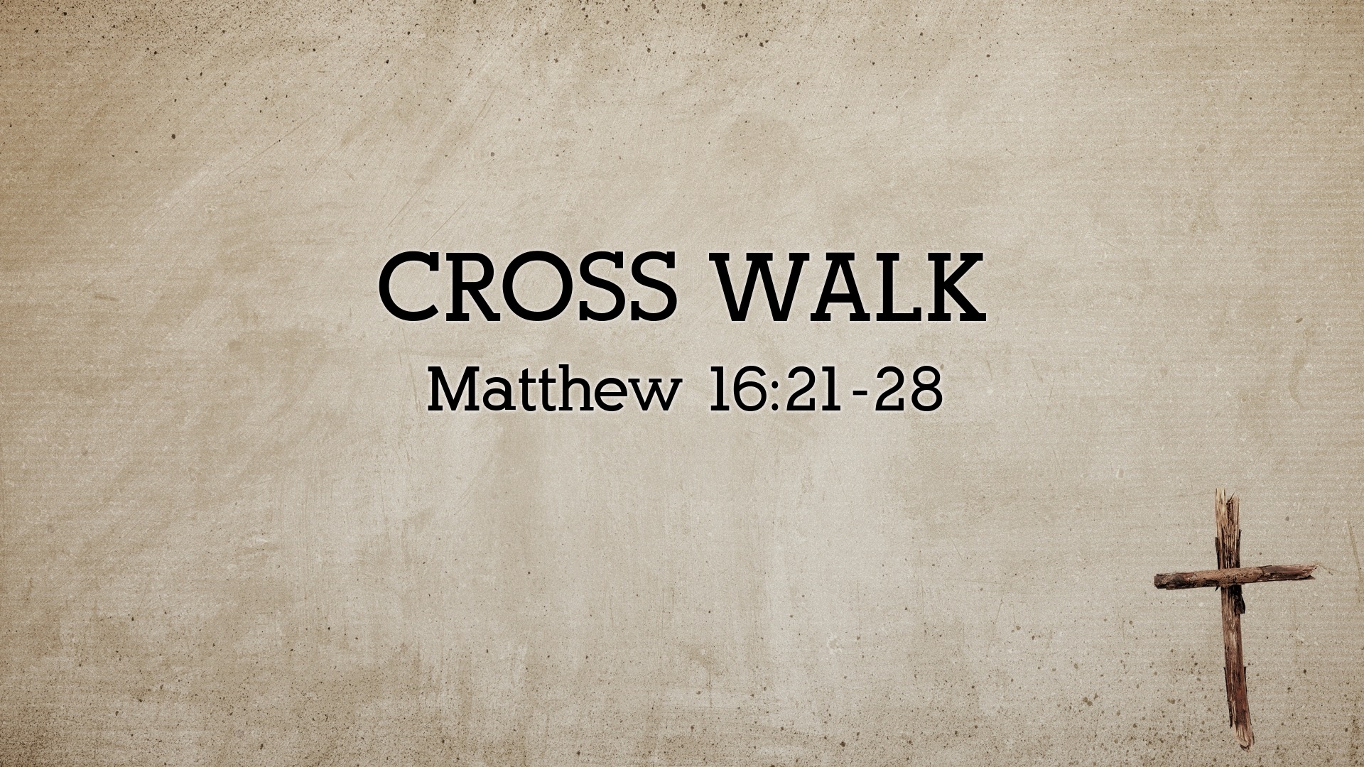 Cross Walk - Logos Sermons