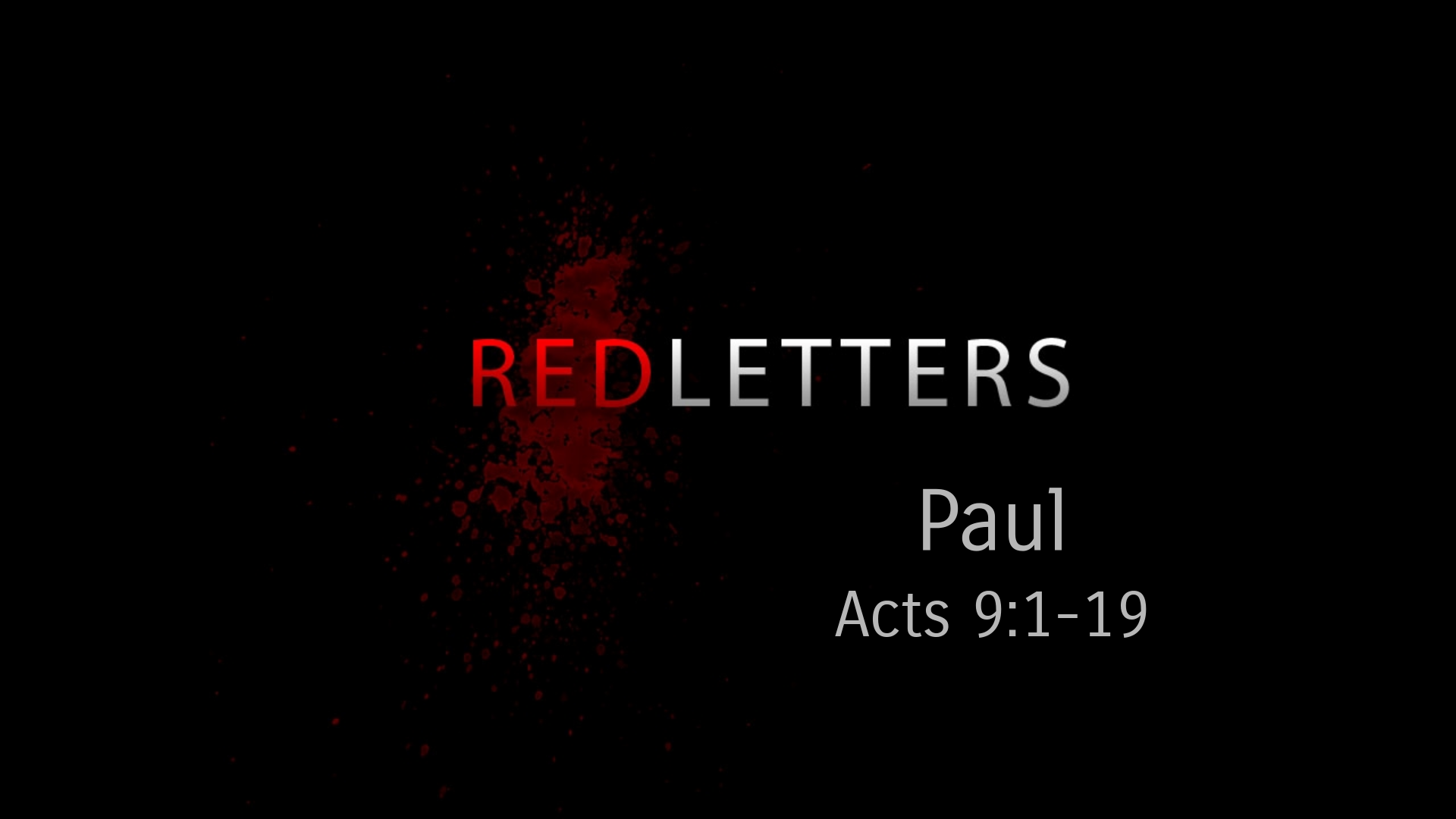 "RED LETTERS: Paul" - Logos Sermons