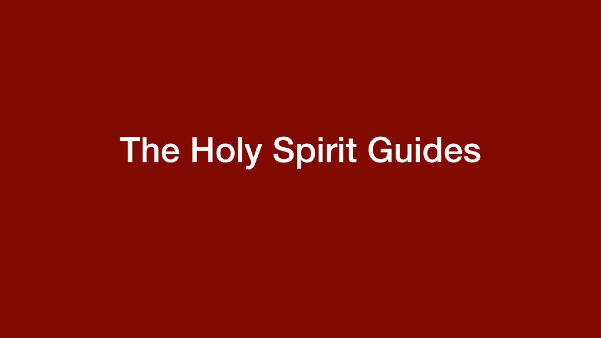 The Holy Spirit - Life Giver - Logos Sermons