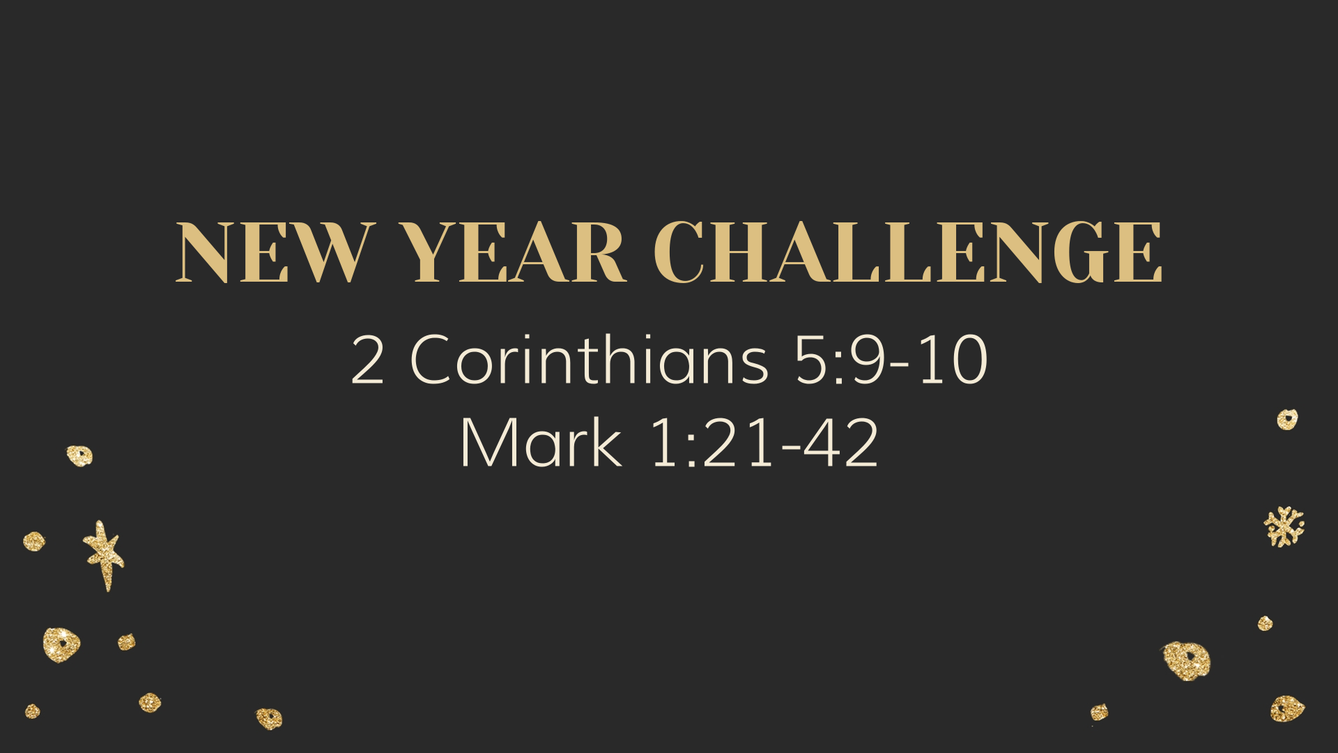 New Year Challenge - Logos Sermons