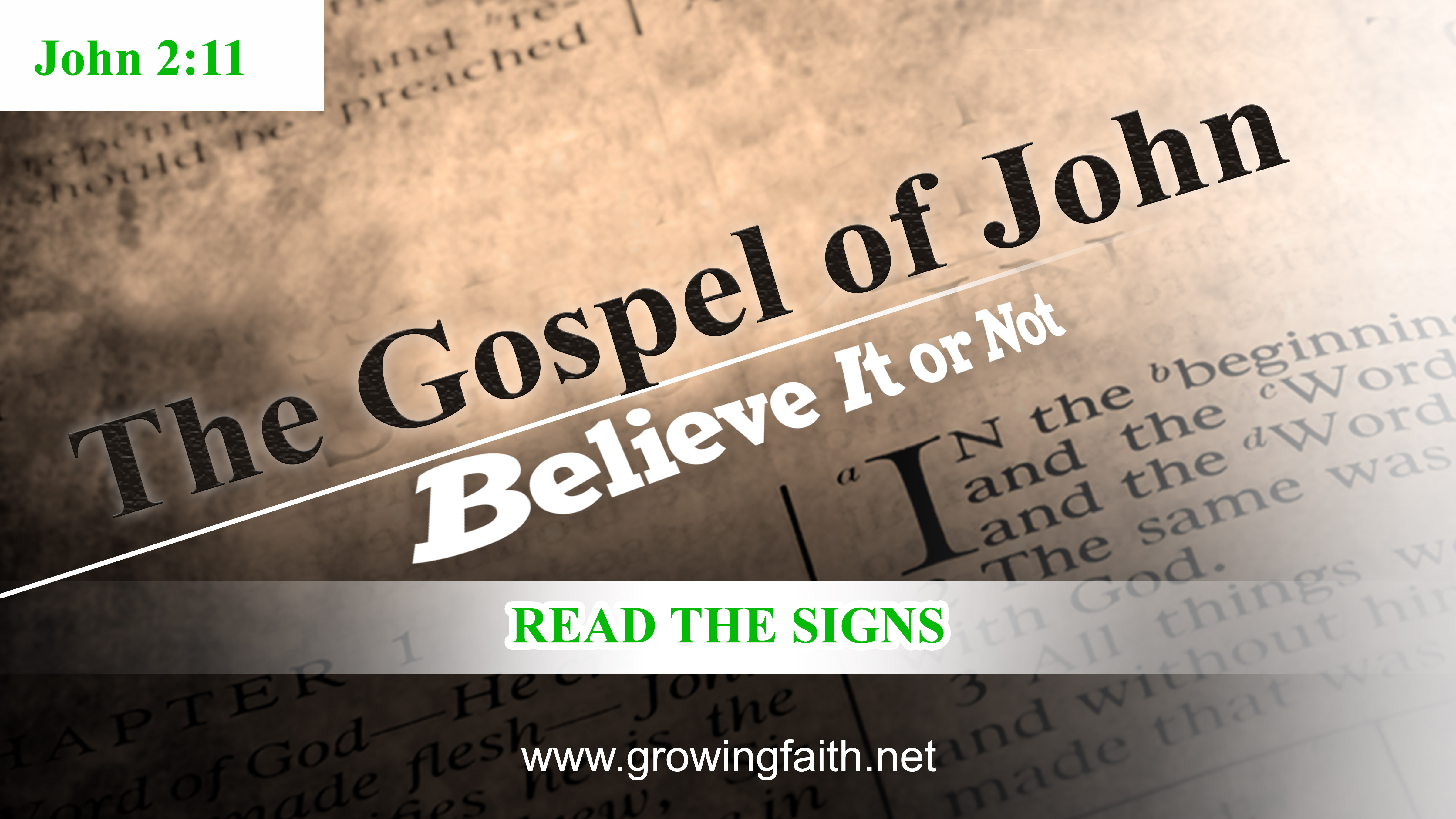 Read The Signs - Logos Sermons