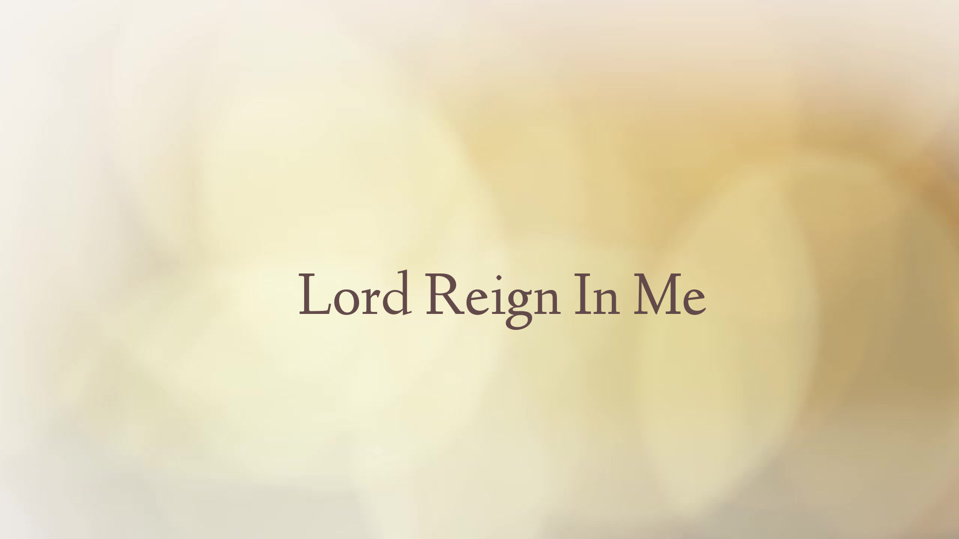 Lord Reign in Me - Logos Sermons
